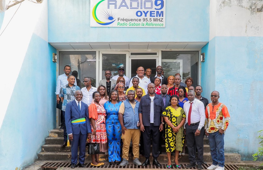 Gabon : Radio 9 Oyem a reçu la visite du Chef de l'Etat